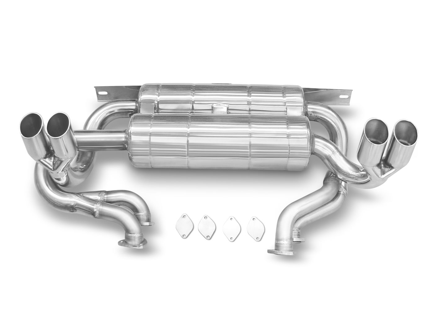 Best Exhaust - Tubi Style Ferrari BB512 Inj/Carb 4 Inlets Exhaust Loud ...