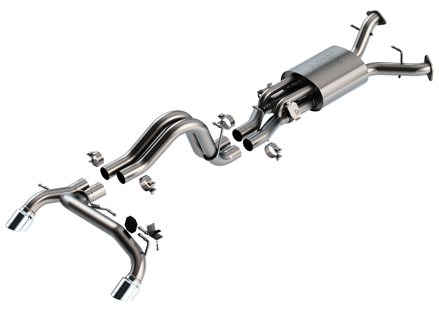 Best Exhaust - Borla Ford Bronco Raptor 2022-on 3.0TT V6 Cat-Back ...