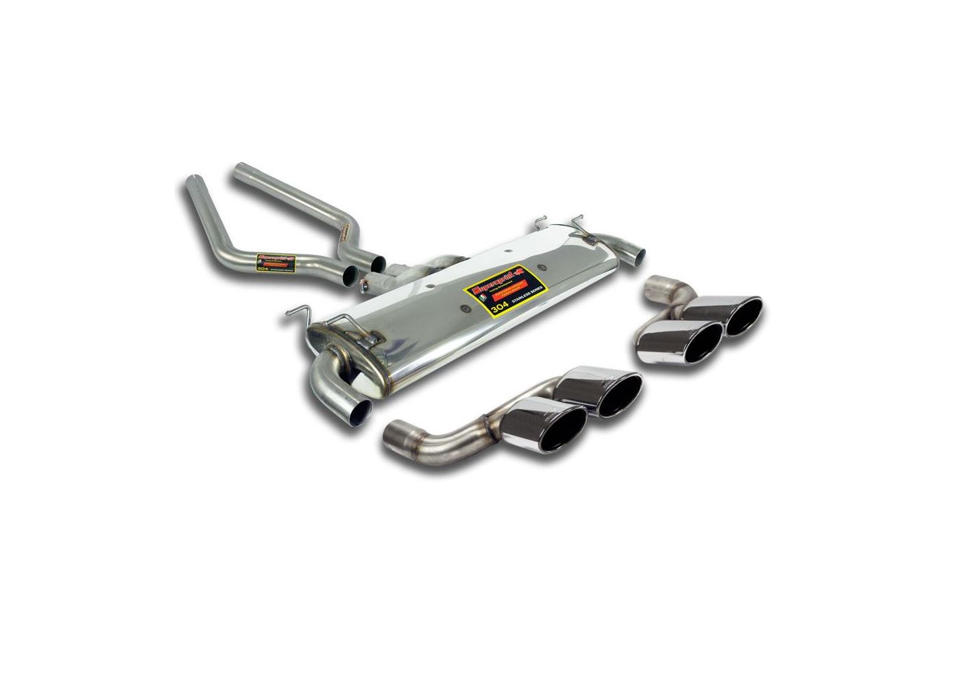 Best Exhaust - Supersprint Range Rover L322 5.0i V8 Rear Exhaust with ...