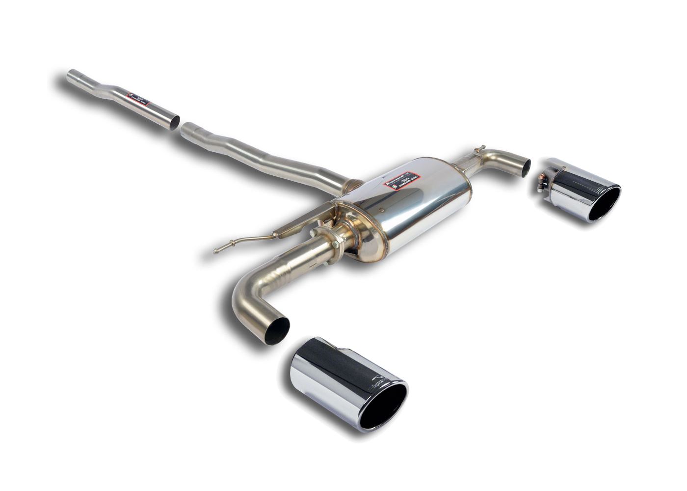 Best Exhaust - Supersprint Mini rear exhaust R+L w/ O 100mm tips 833004 ...