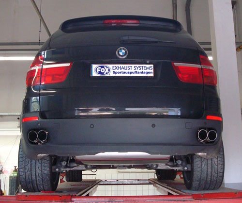 Best Exhaust - Fox BMW X5 E70 4.8L 261kW rear Muffler transverse exit R ...