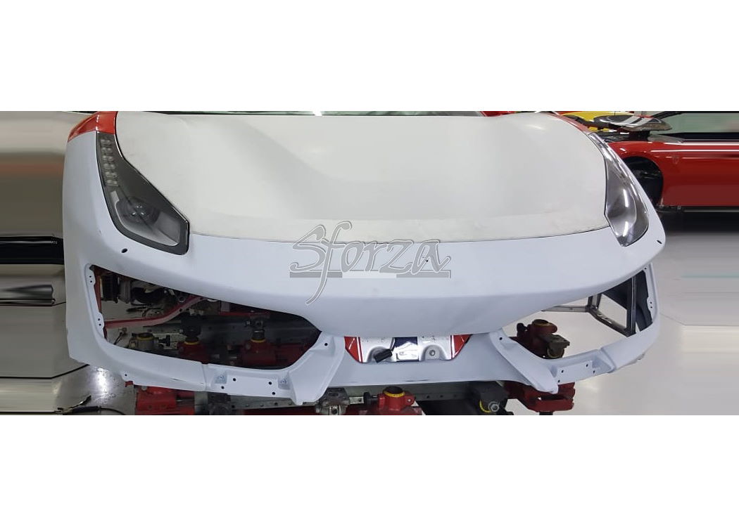 Best Exhaust - Reviews for Sforza Ferrari 488 Pista carbon front bumper ...
