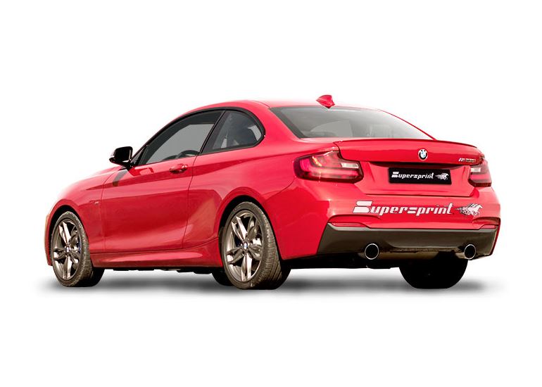 Best Exhaust - Supersprint BMW F22 M235i catback with dual round 100mm ...